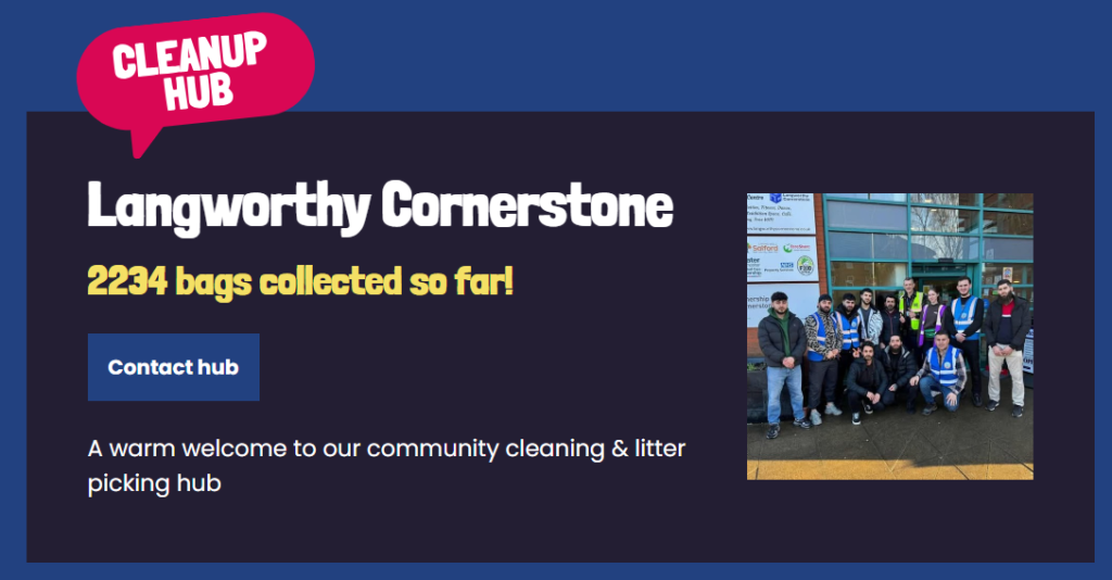 Cleanup Salford Hub – Langworthy Cornerstone